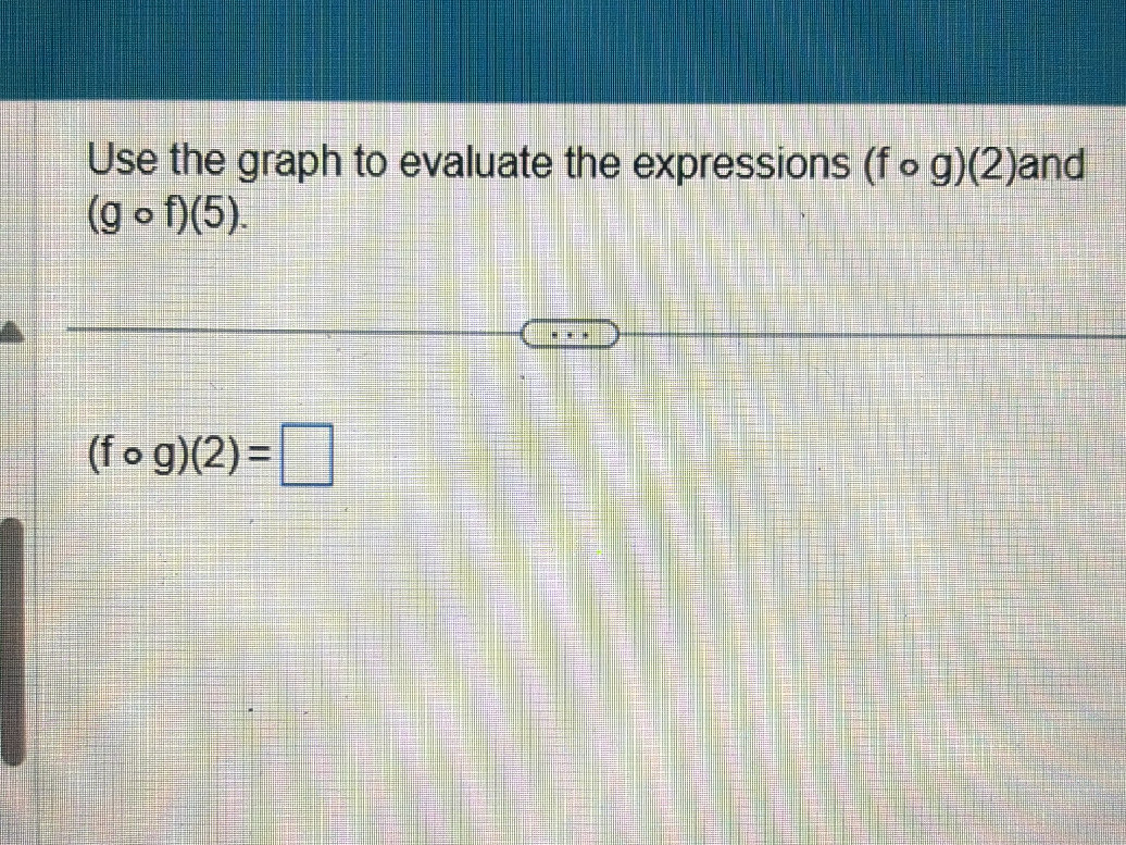 Use the graph to evaluate the expressions | StudyX