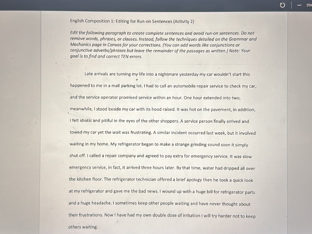 Edit the following paragraph to create | StudyX