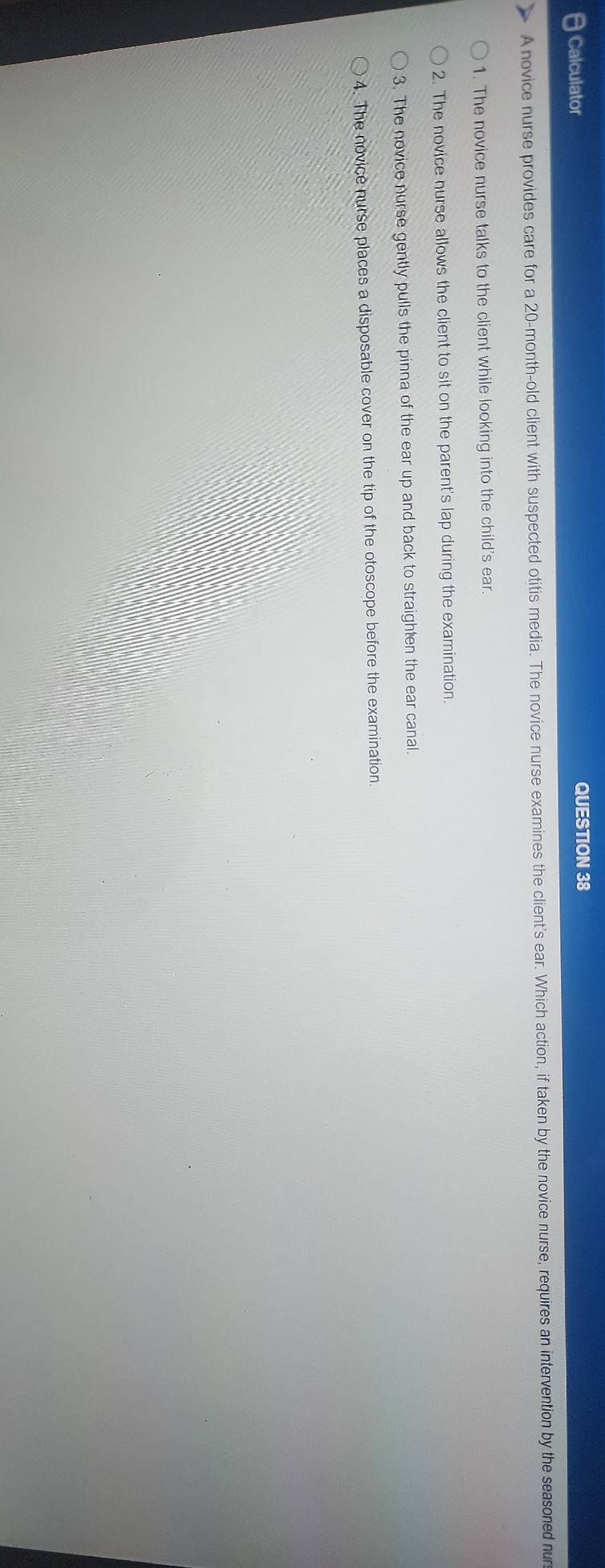 A novice nurse provides care for a | StudyX