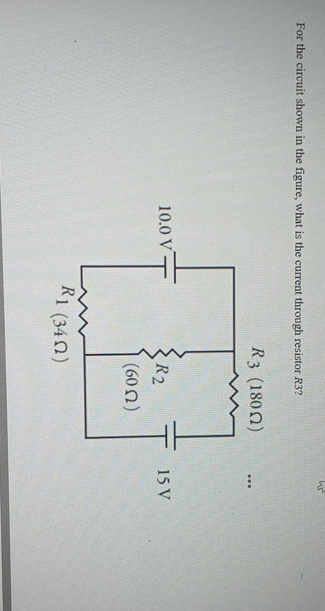For the circuit shown in the figure, what is | StudyX