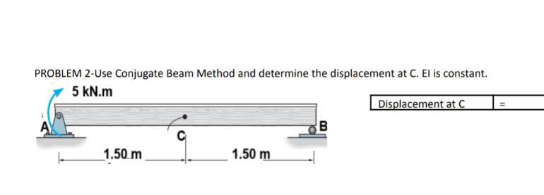 PROBLEM 2-Use Conjugate Beam Method and | StudyX