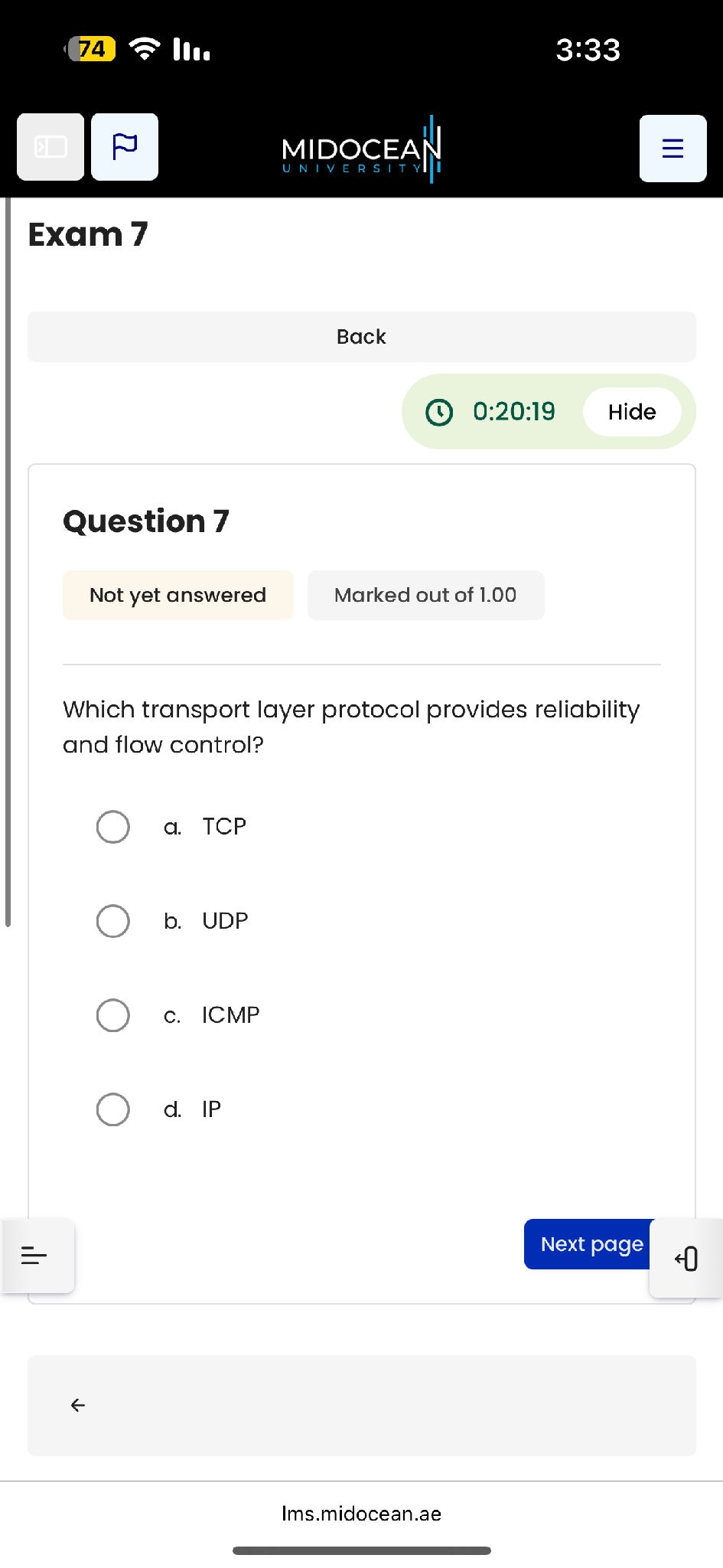 Which transport layer protocol provides | StudyX