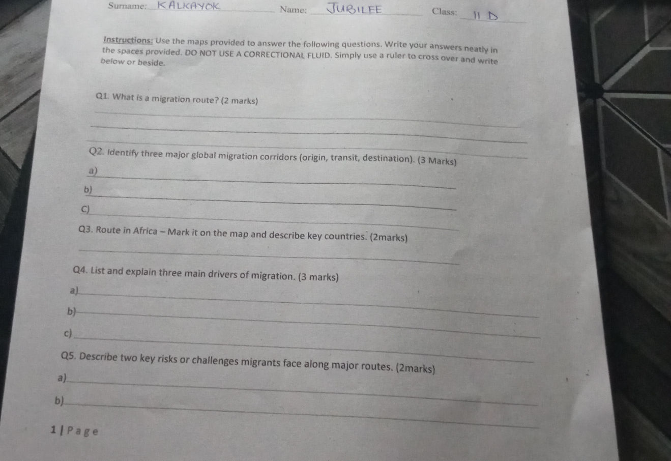 Instructions: Use the maps provided to | StudyX