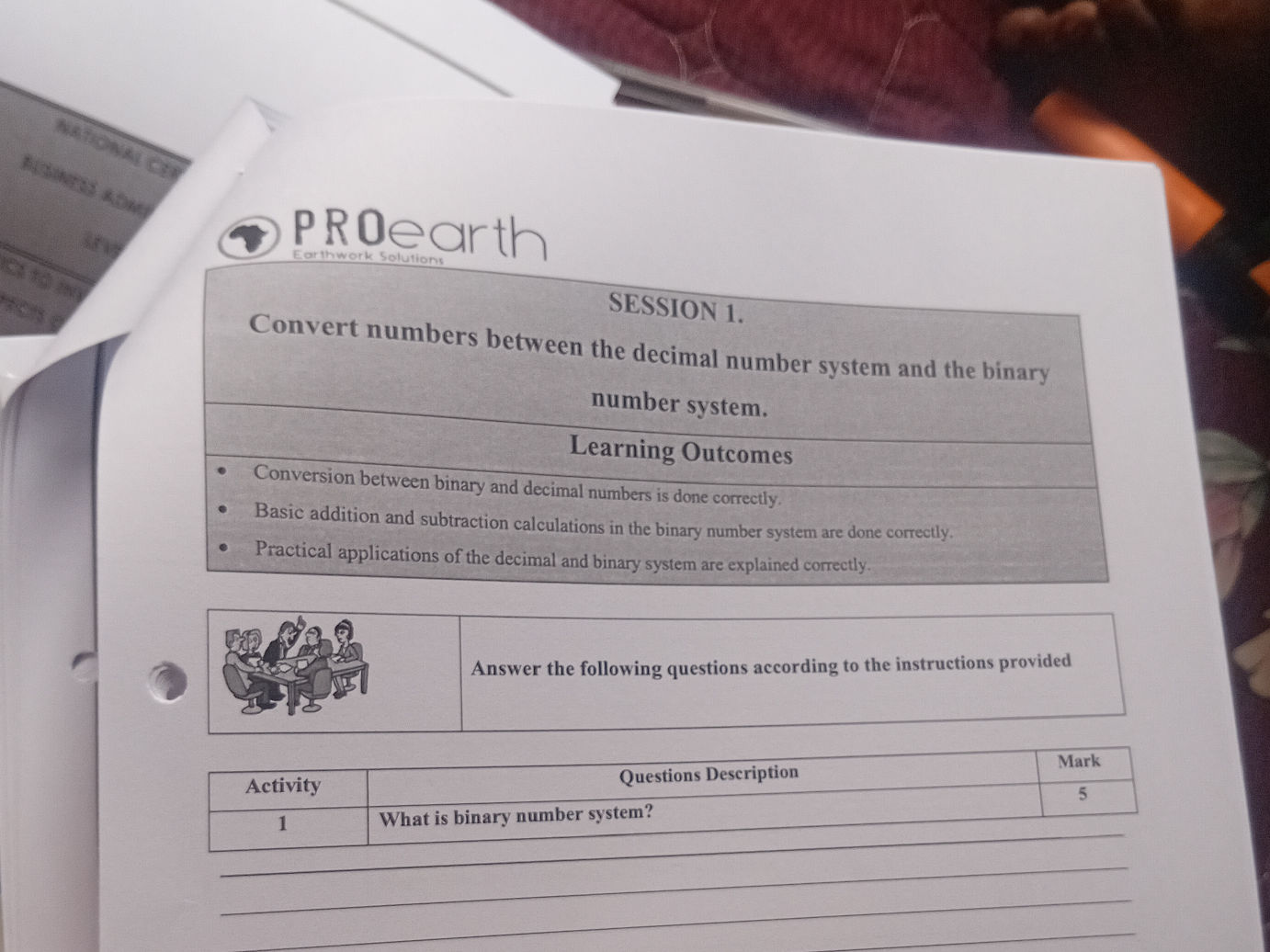 SESSION 1. Convert numbers between the | StudyX