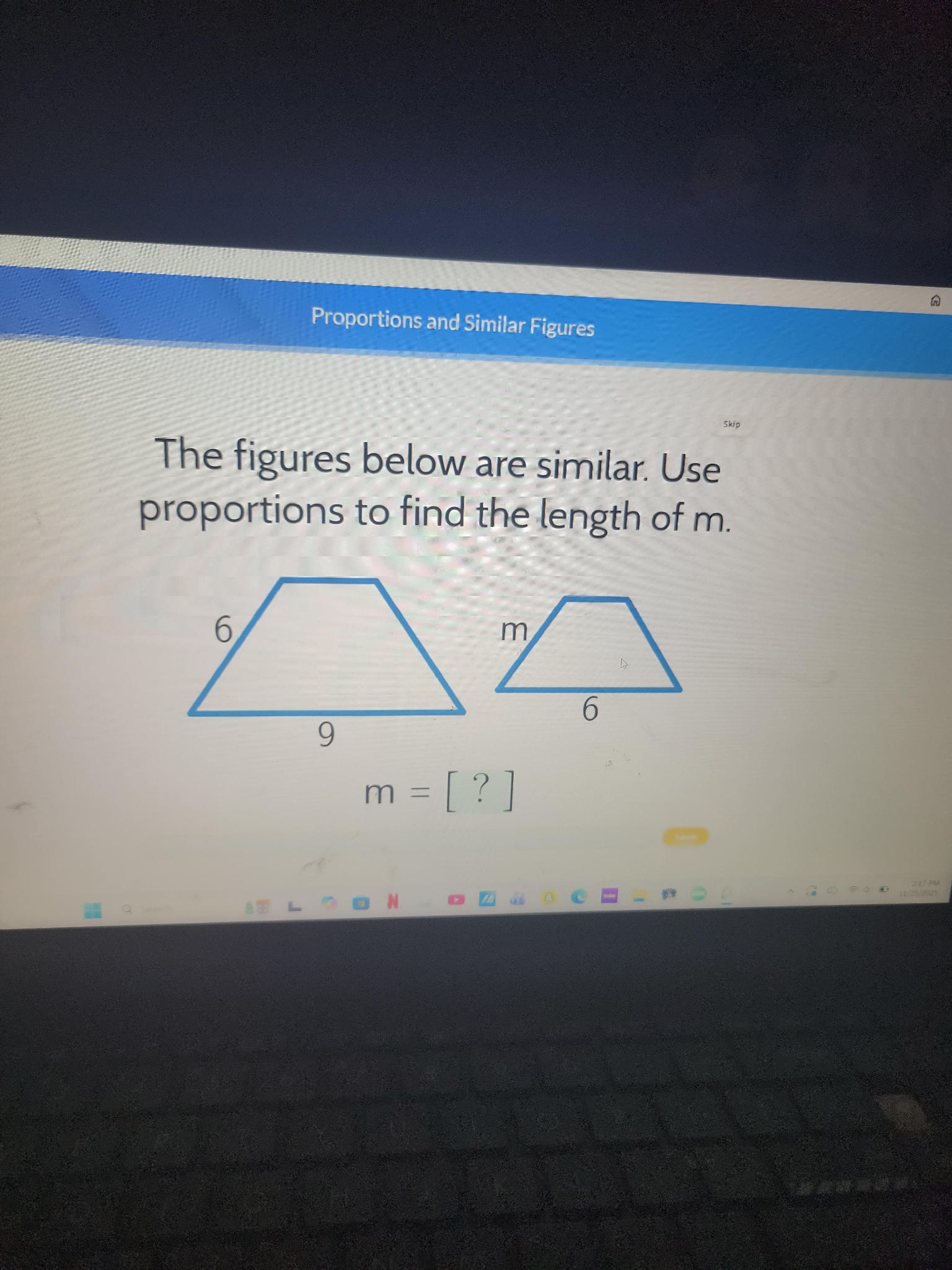 The figures below are similar. Use | StudyX