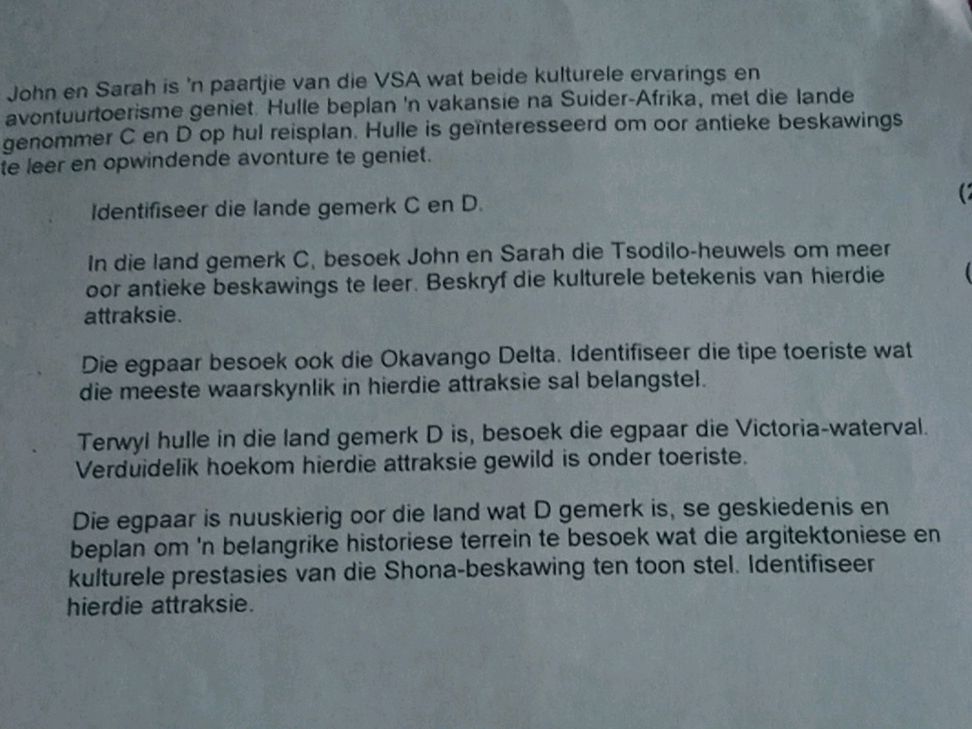 John en Sarah is 'n paartjie van die VSA wat | StudyX