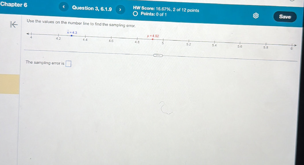 Use the values on the number line to find | StudyX