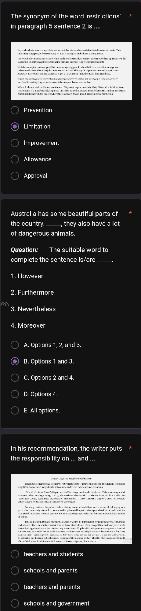 The synonym of the word 'restrictions' in | StudyX