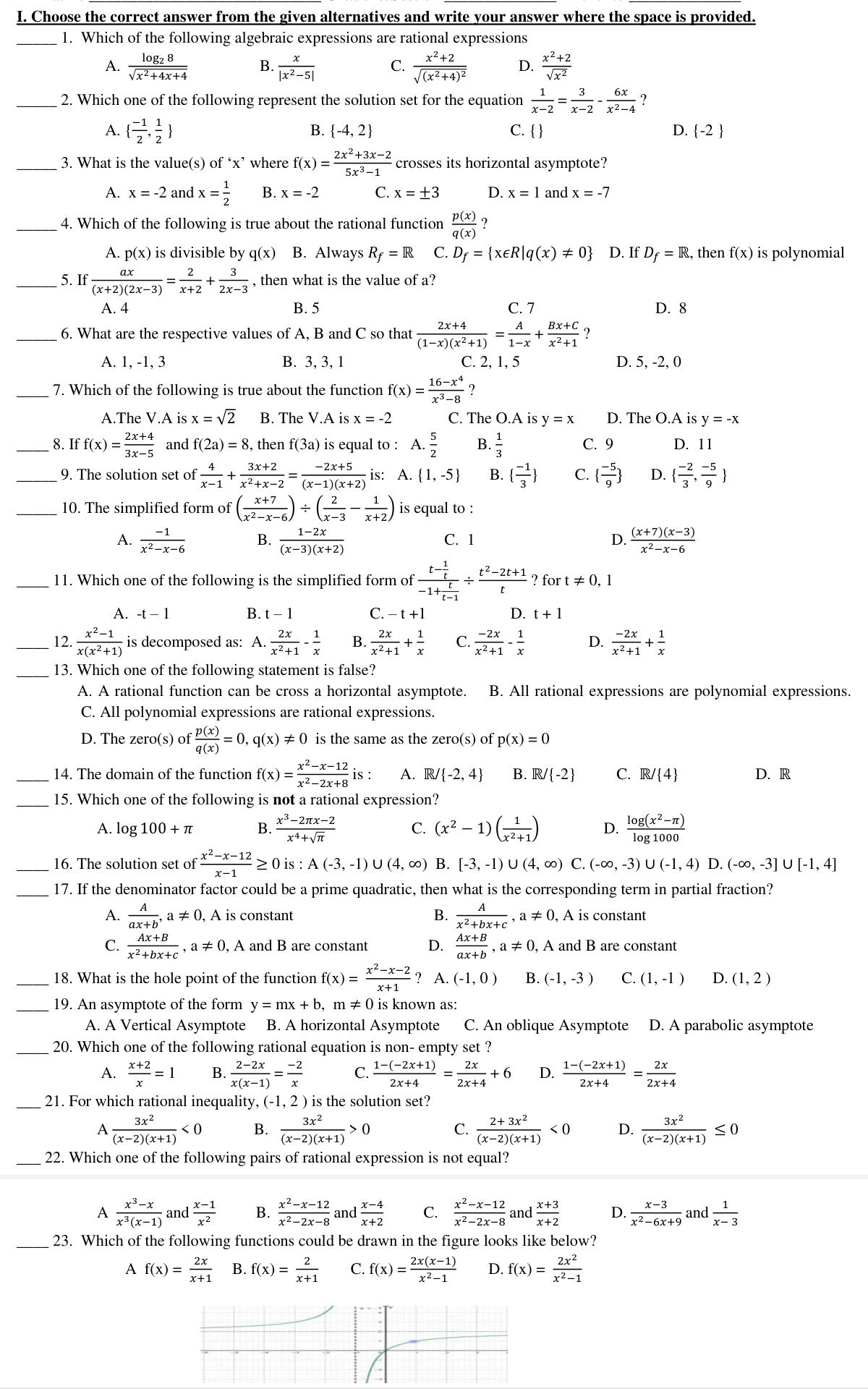 6. What are the respective values of A, B | StudyX