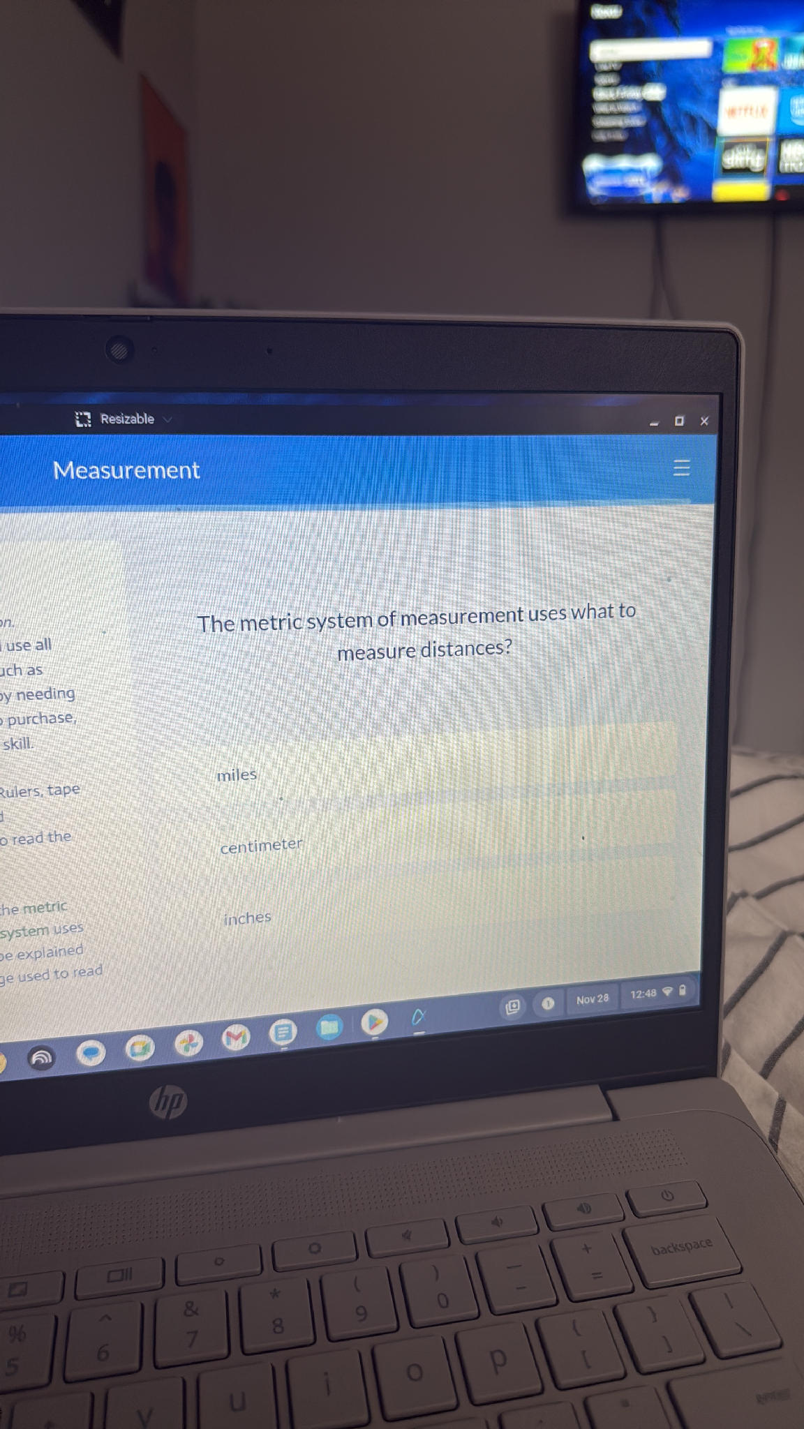 The metric system of measurement uses what | StudyX