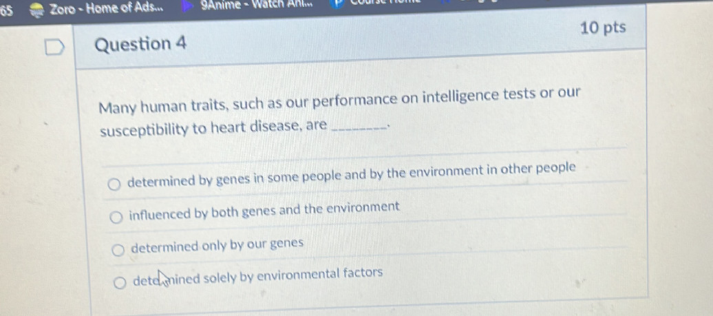 Many human traits, such as our performance | StudyX
