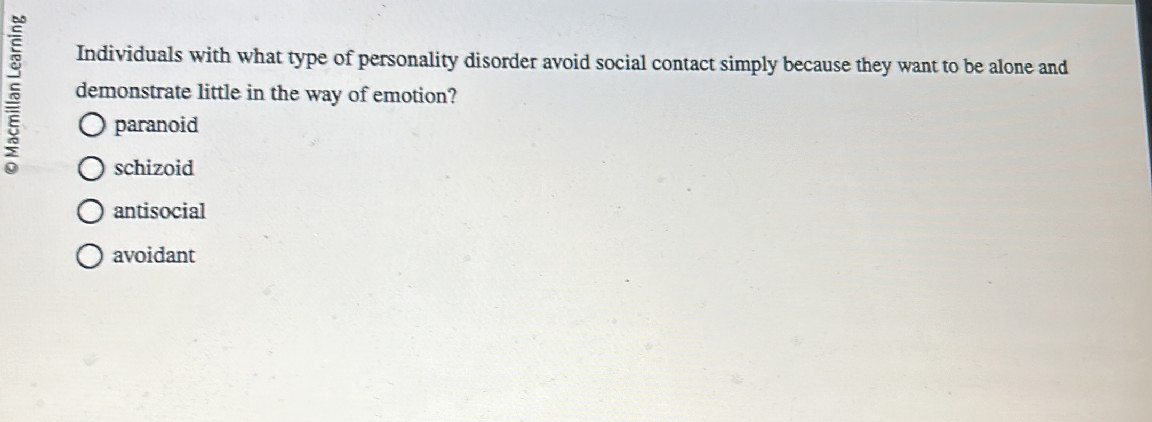 Individuals with what type of personality | StudyX