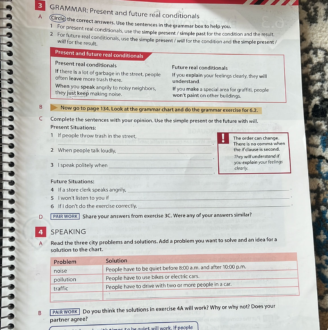 GRAMMAR: Present and future real | StudyX