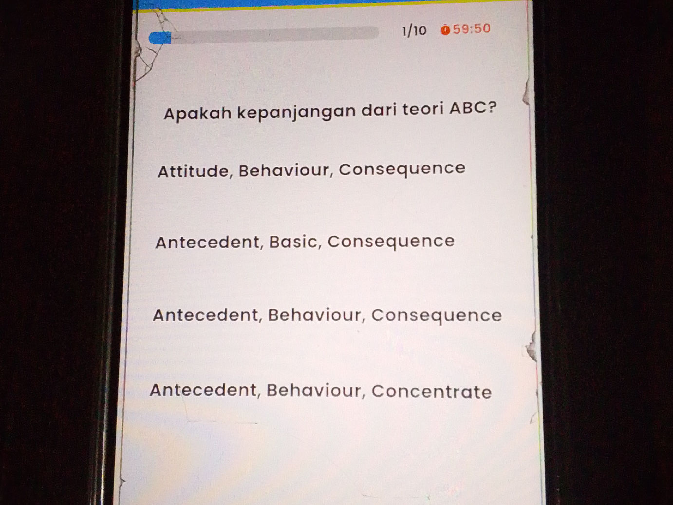 Apakah kepanjangan dari teori ABC? | StudyX