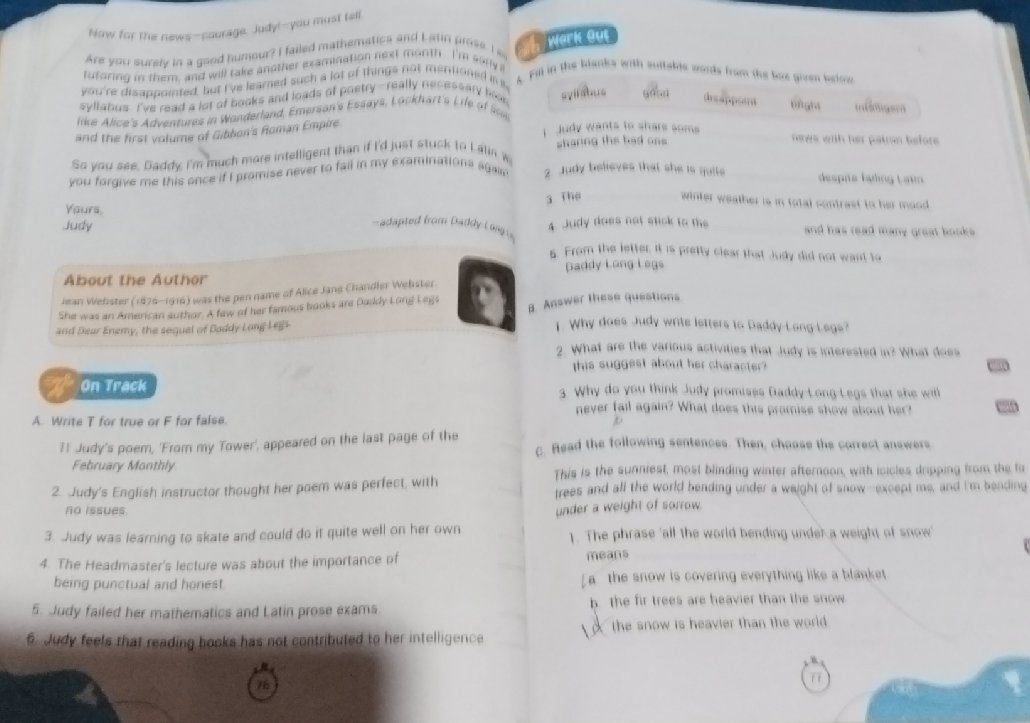A. Fill in the blanks with suitable words | StudyX