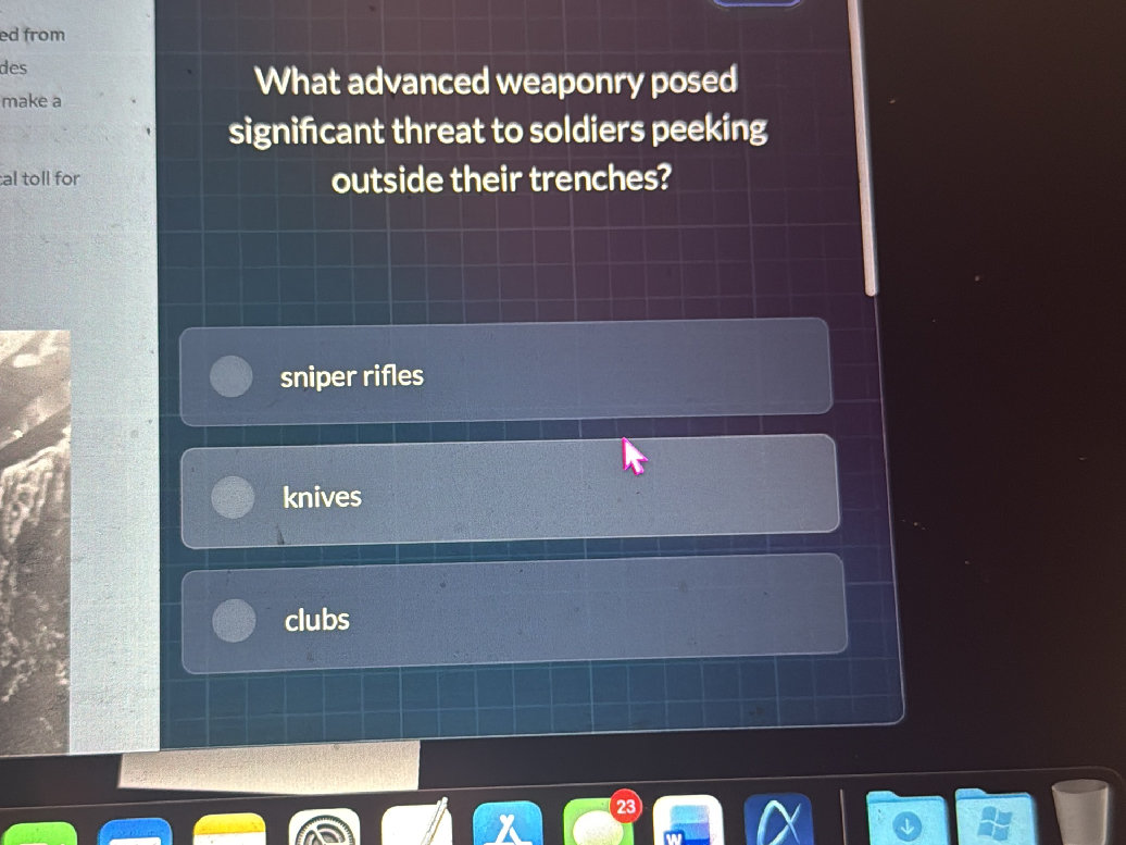 What advanced weaponry posed significant | StudyX