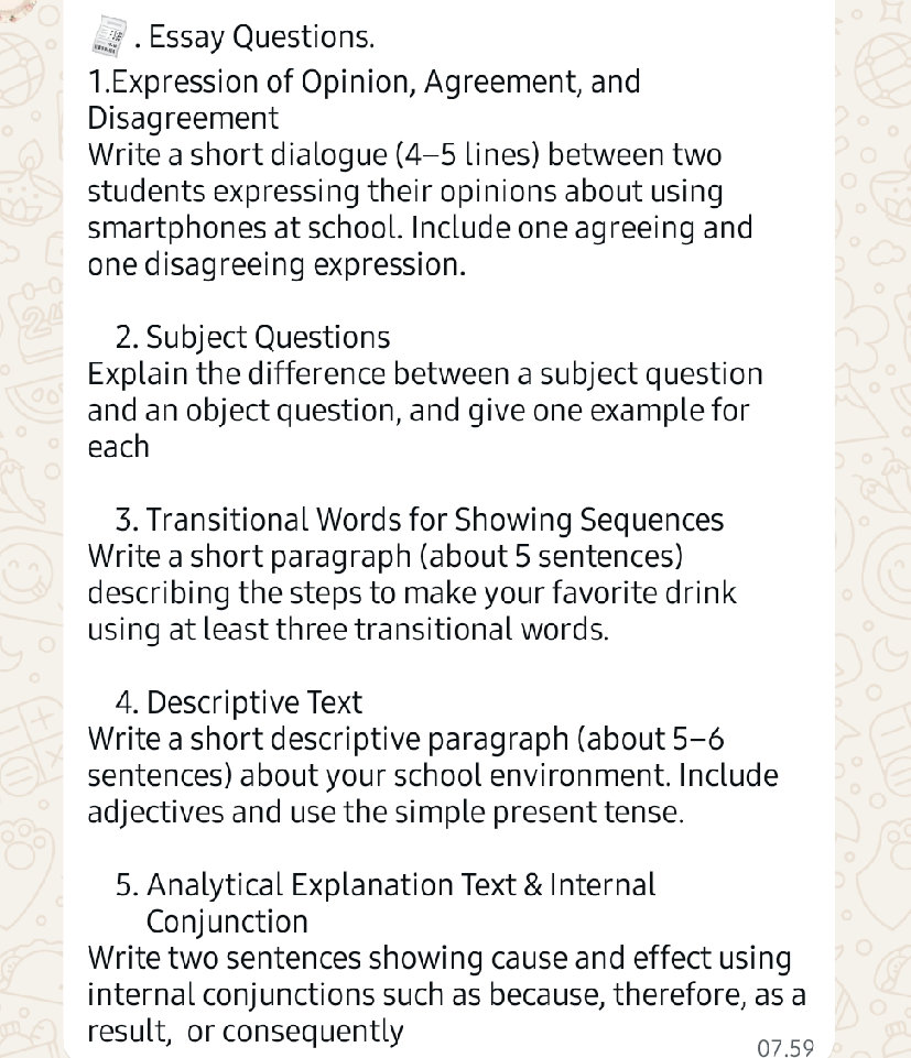 2. Subject Questions Explain the difference | StudyX