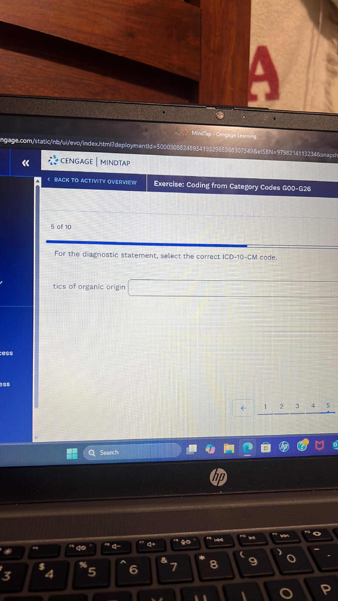 Exercise: Coding from Category Codes G00-G26 | StudyX