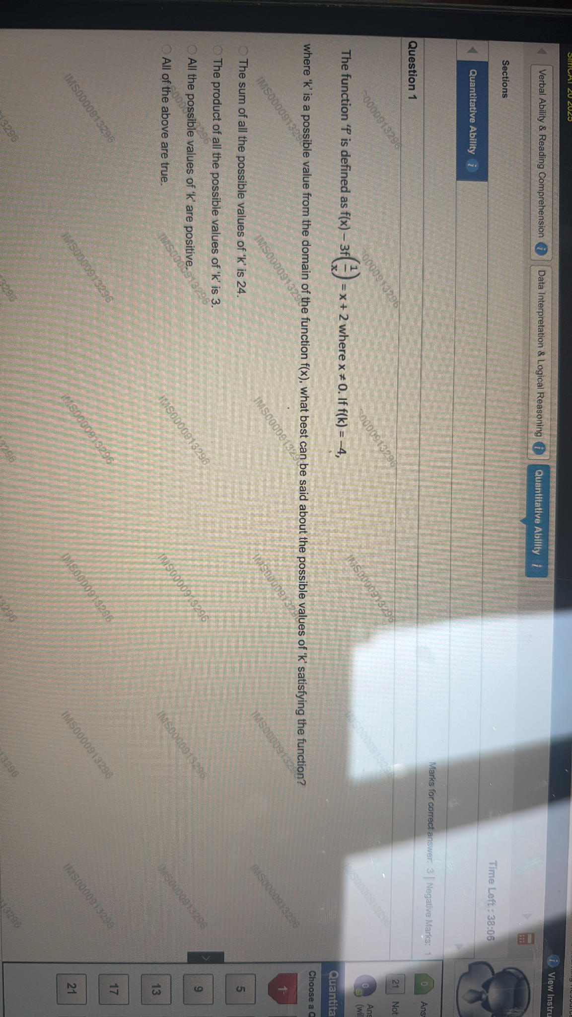 The function $f$ is defined as $f(x) = -3f( | StudyX