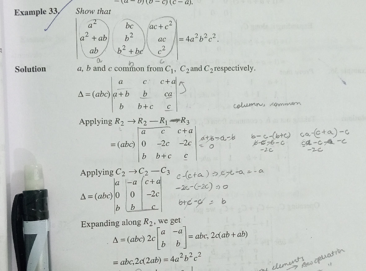 Example 33. Show that $$ a^2 bc ac+c^2 | StudyX