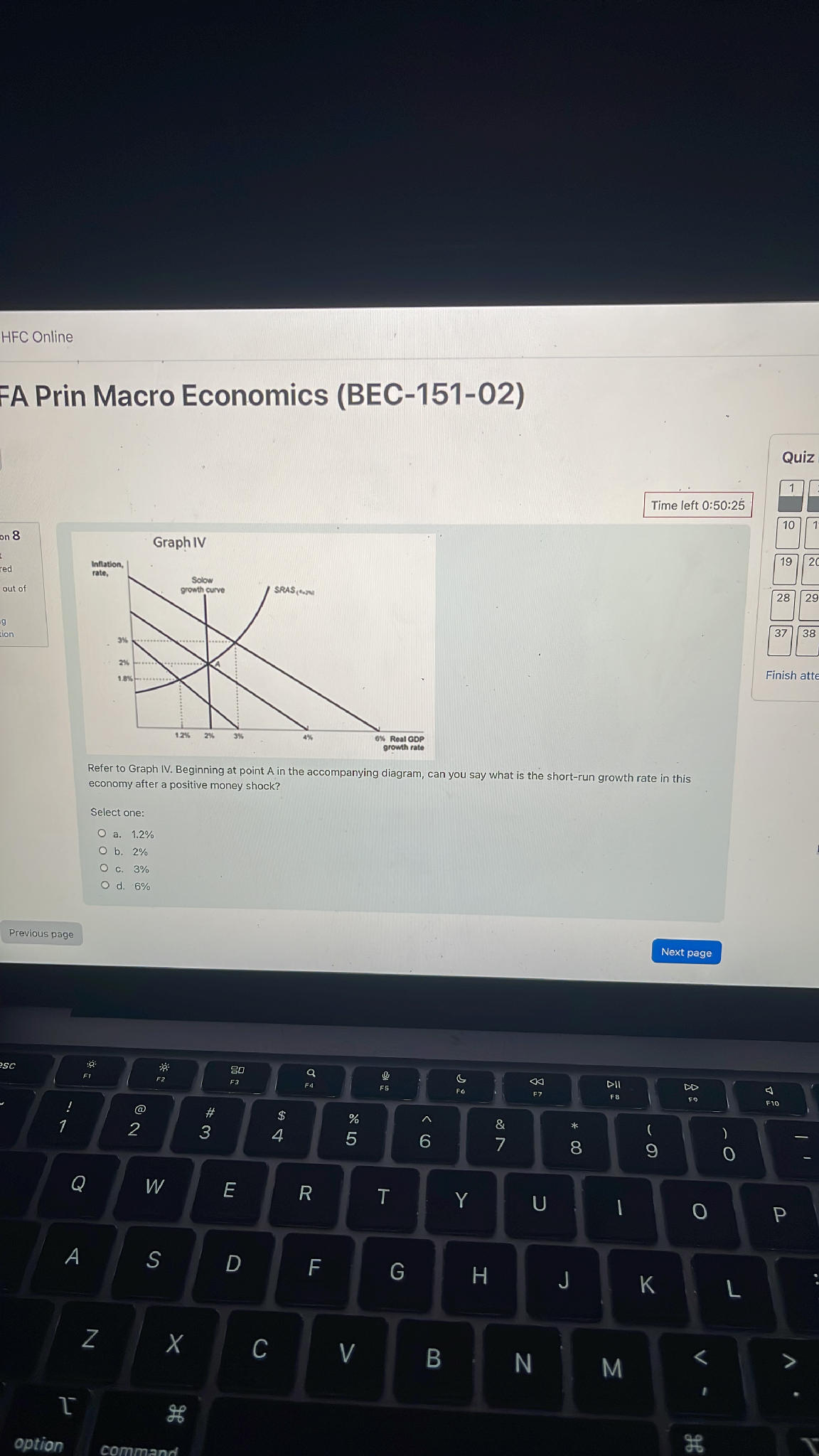 Graph IV Refer to Graph IV. Beginning at | StudyX