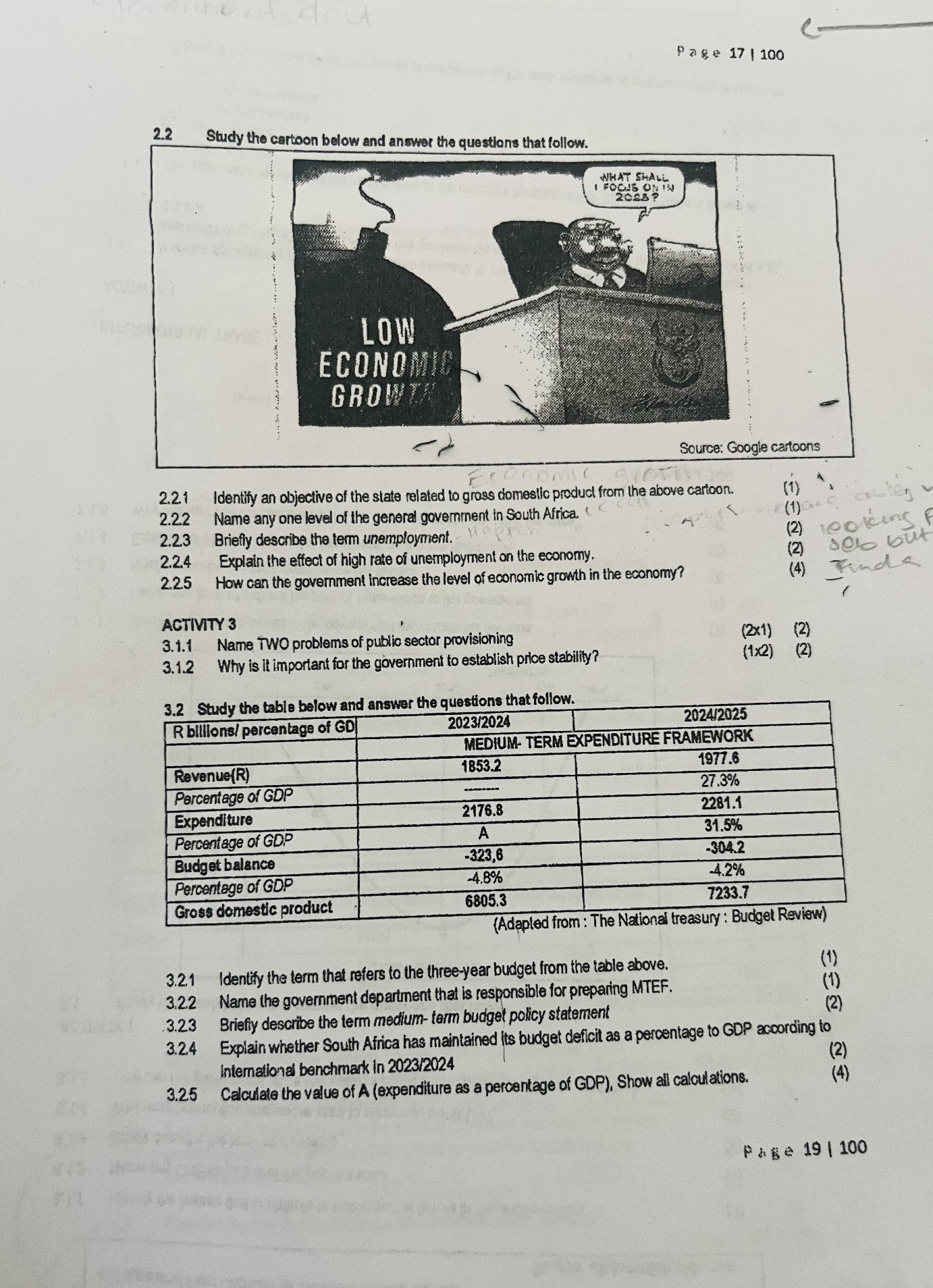 Study the cartoon below and answer the | StudyX
