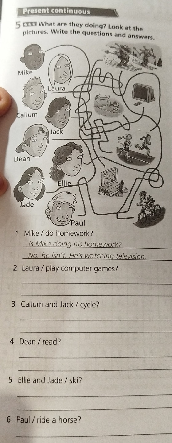 Present continuous 5 *** What are they | StudyX