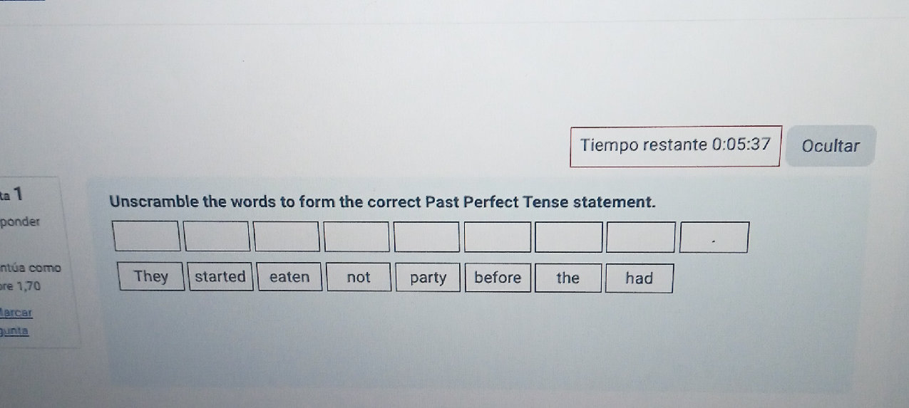 Unscramble the words to form the correct | StudyX