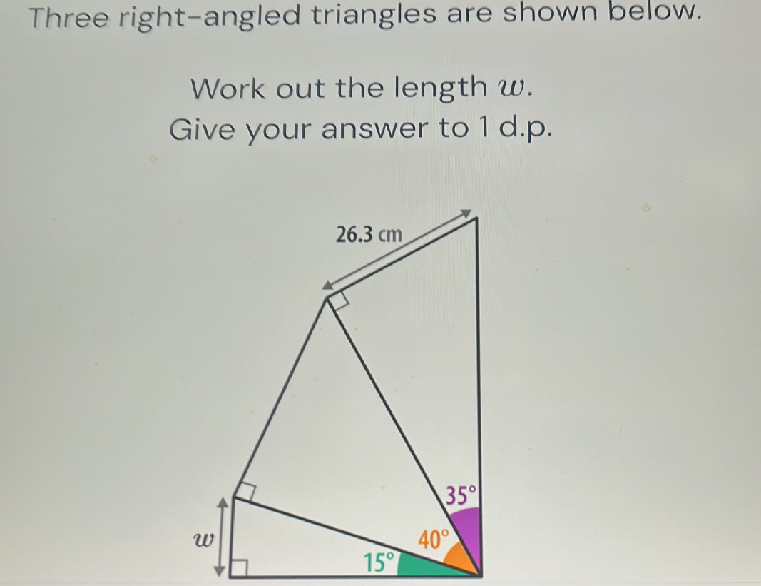 Three right-angled triangles are shown | StudyX
