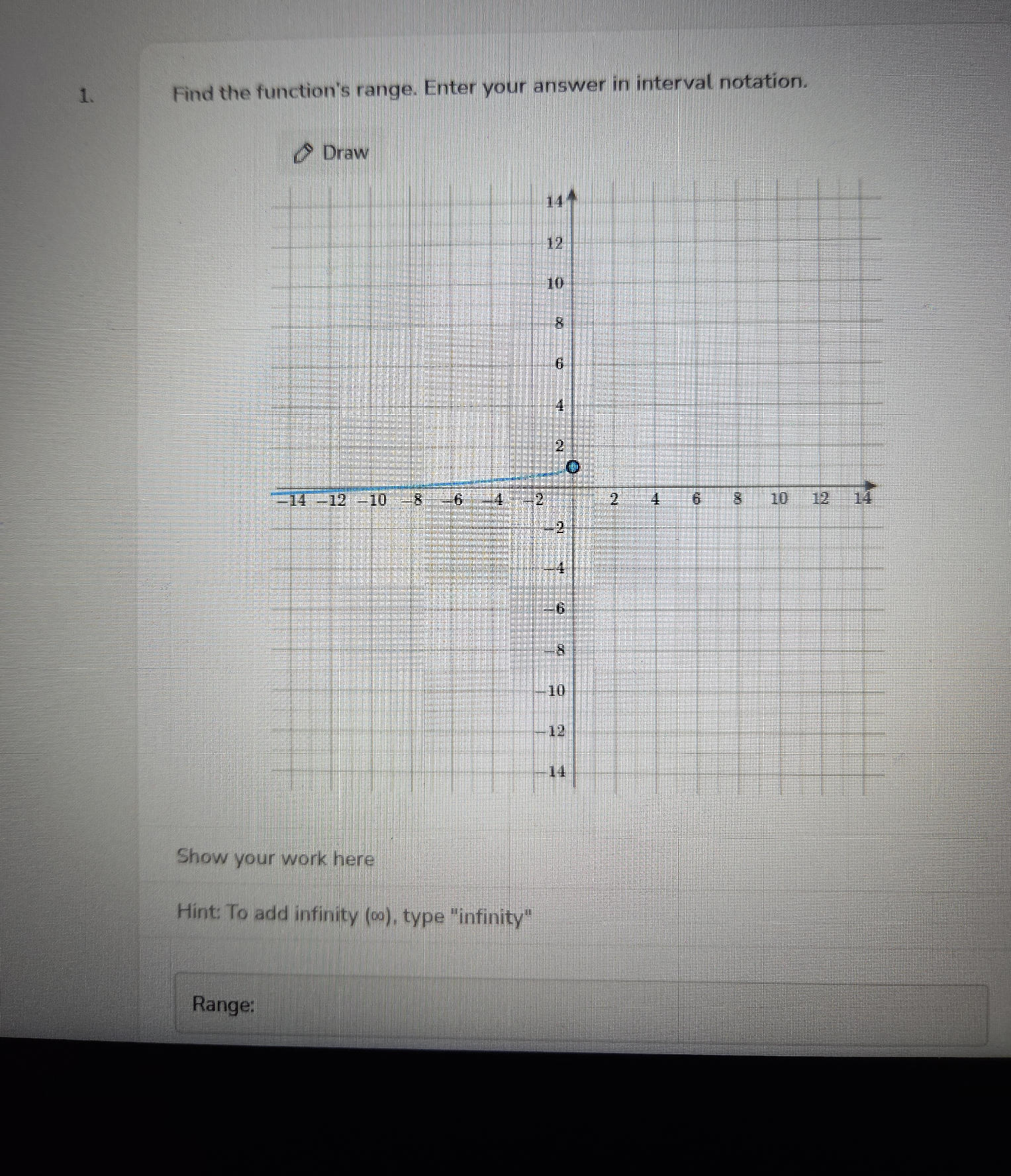 Find the function's range. Enter your answer | StudyX