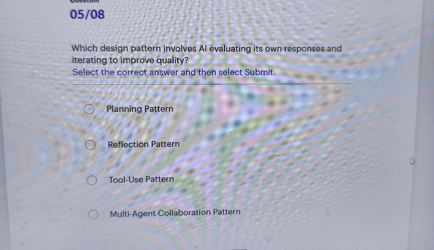 Which design pattern involves AI evaluating | StudyX