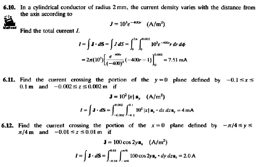 In a cylindrical conductor of radius 2 mm, | StudyX