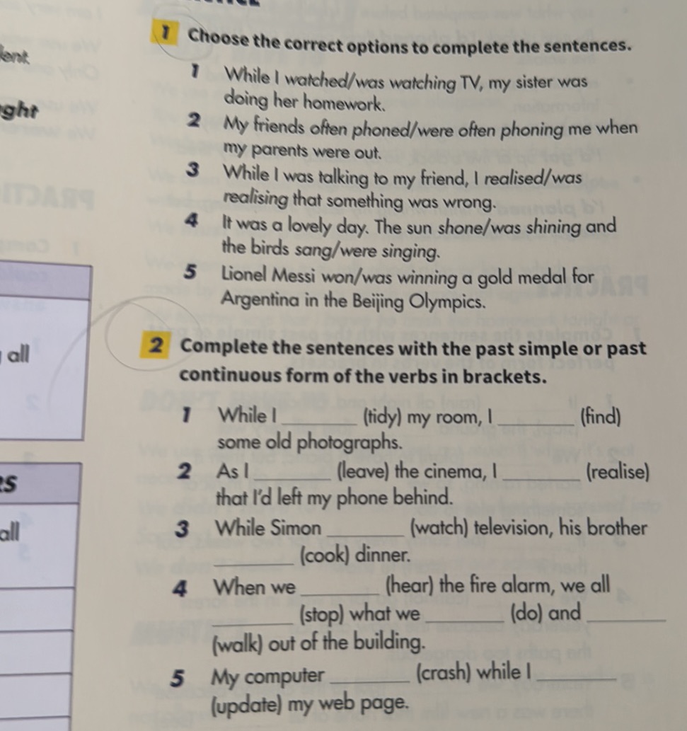 Choose the correct options to complete the | StudyX