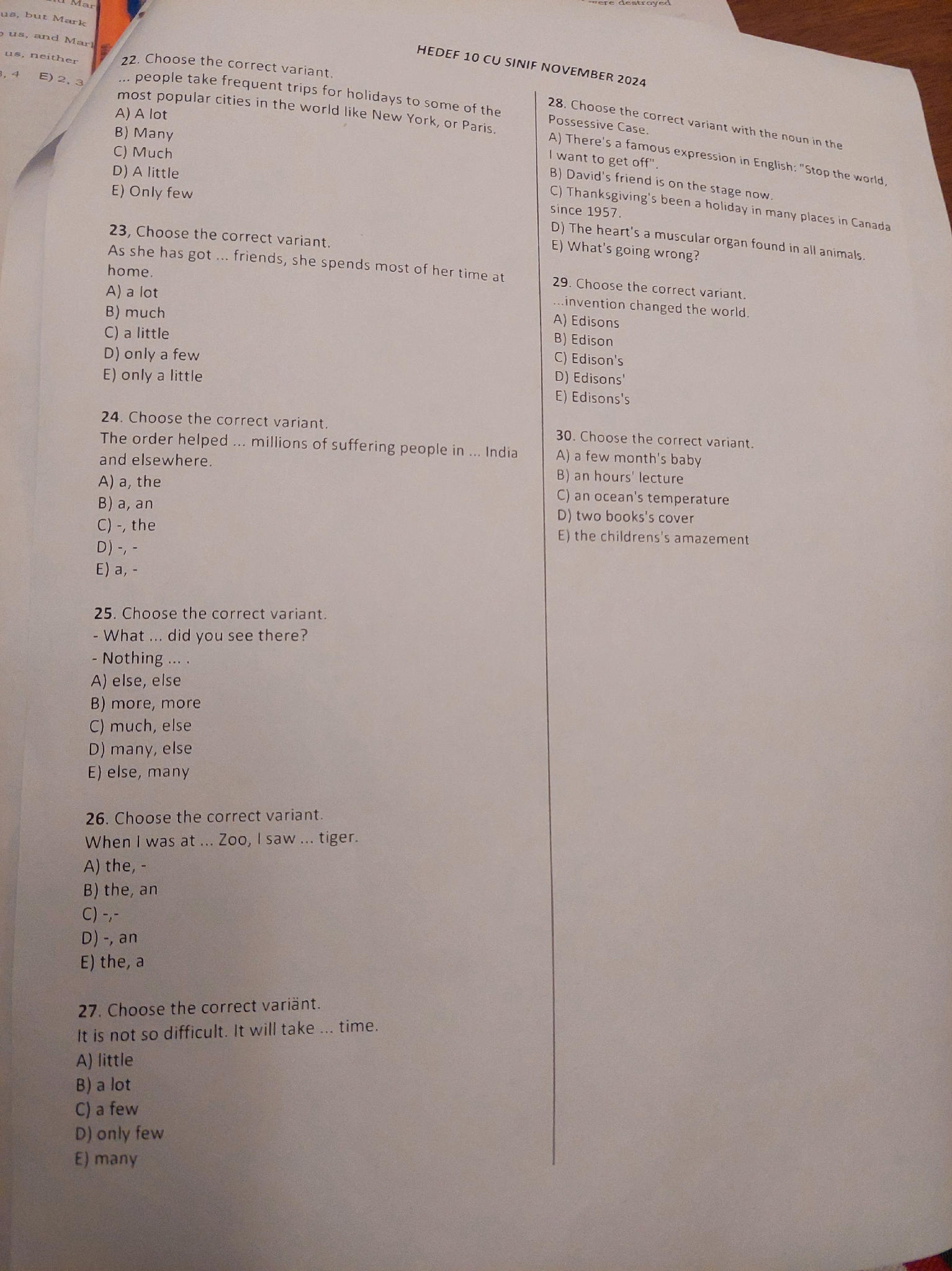 25. Choose the correct variant. - What ... | StudyX