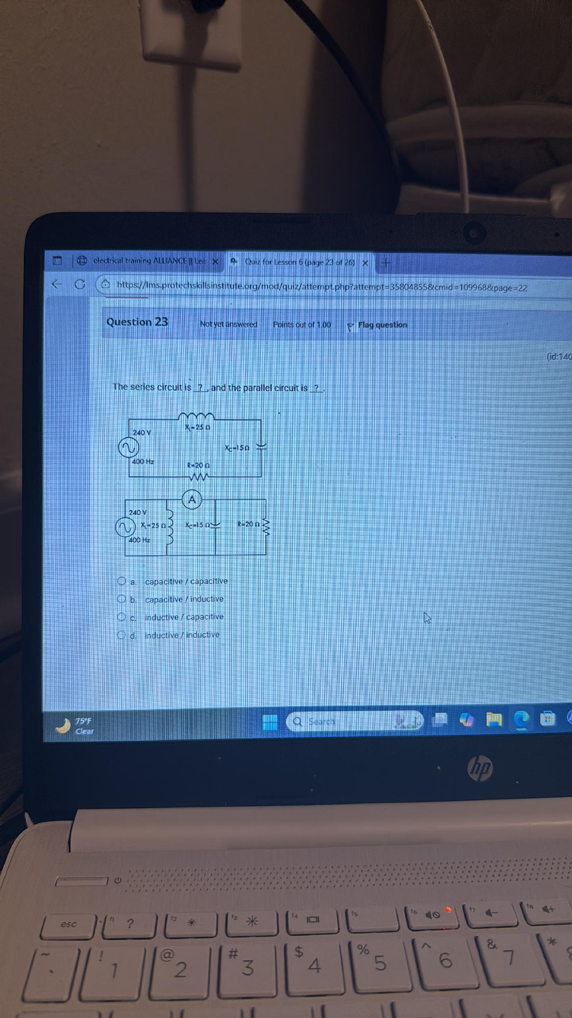 The series circuit is , and the parallel | StudyX