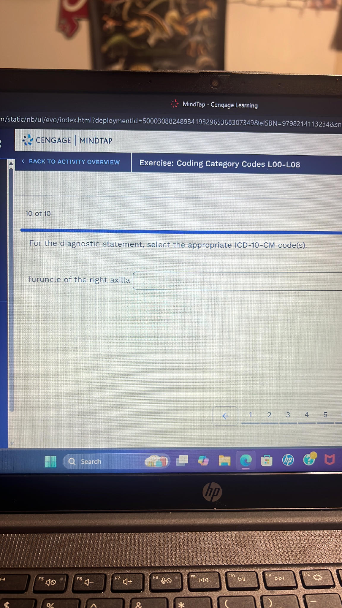 For the diagnostic statement, select the | StudyX