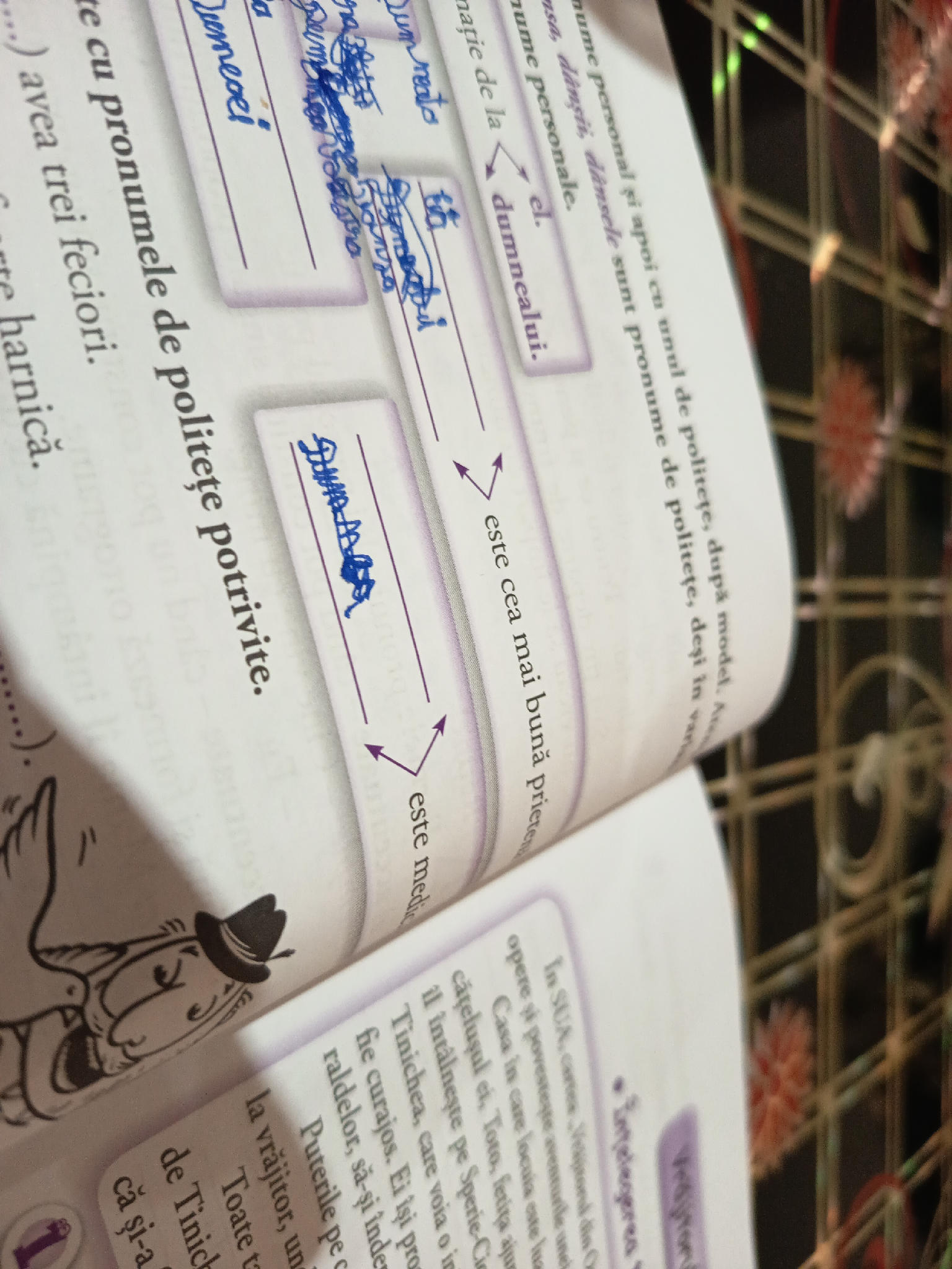 Completează cu pronumele de politețe | StudyX