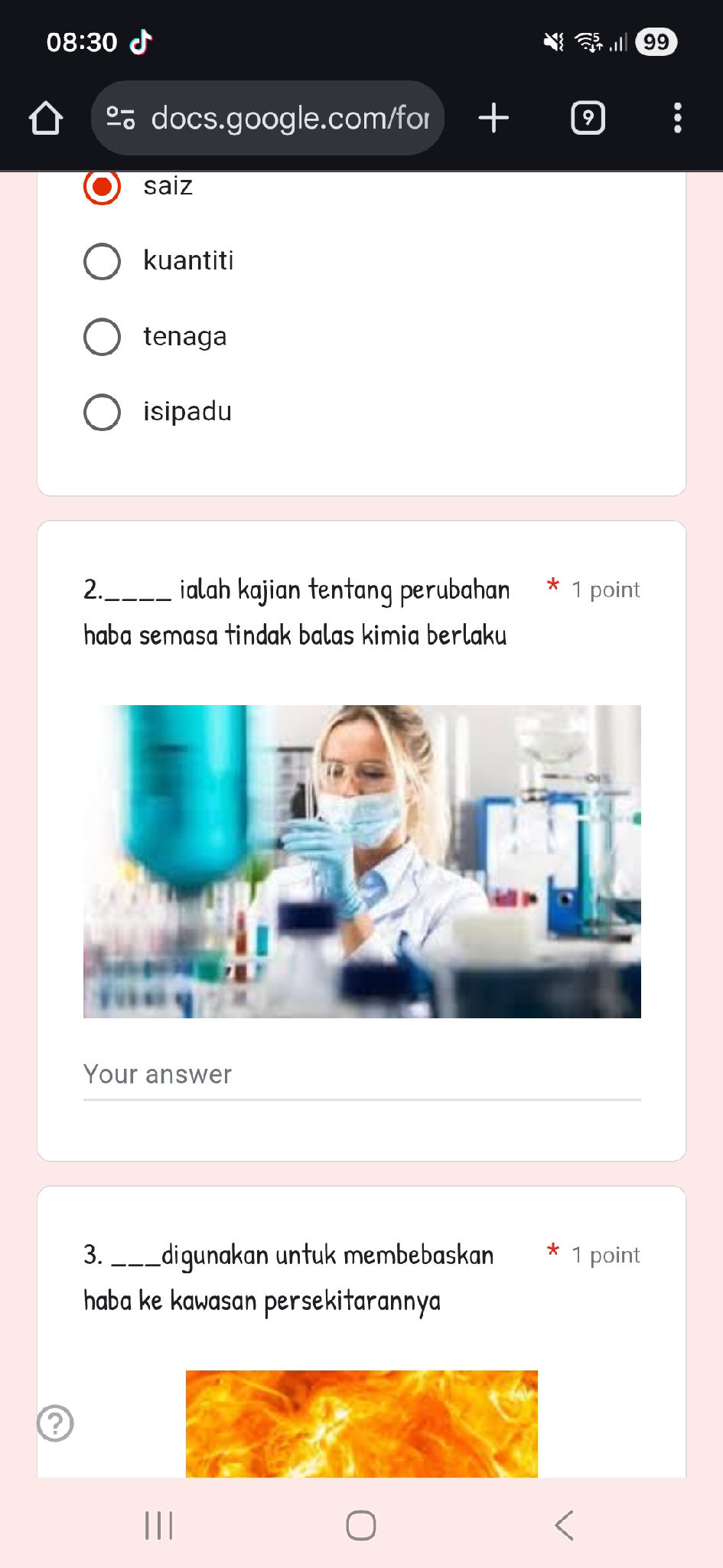 2.____ ialah kajian tentang perubahan haba | StudyX