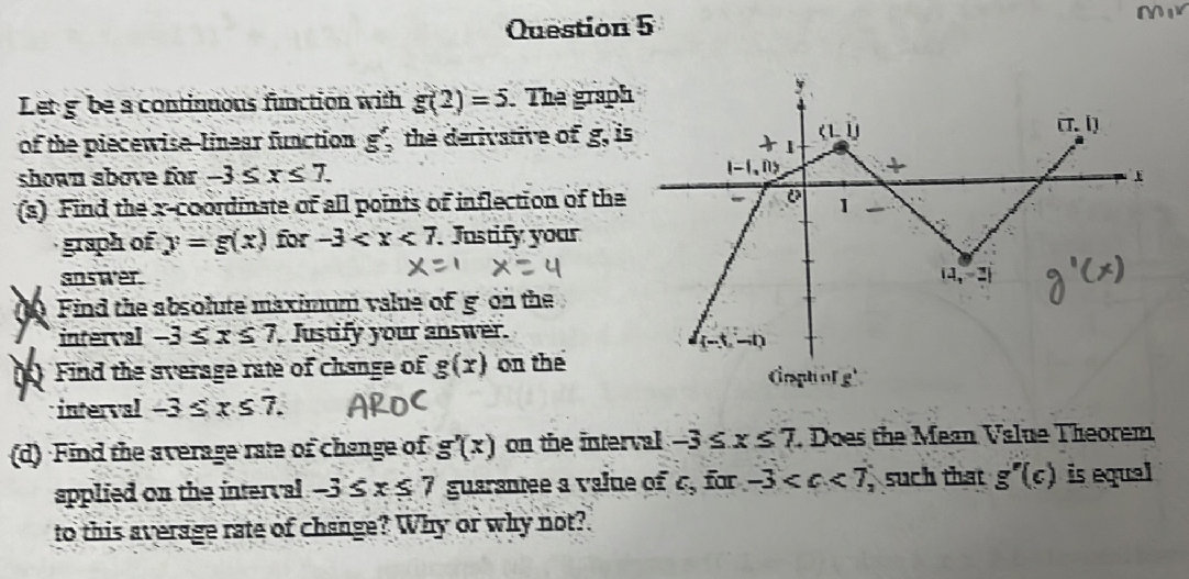 Let $g$ be a continuous function with $g(2) | StudyX