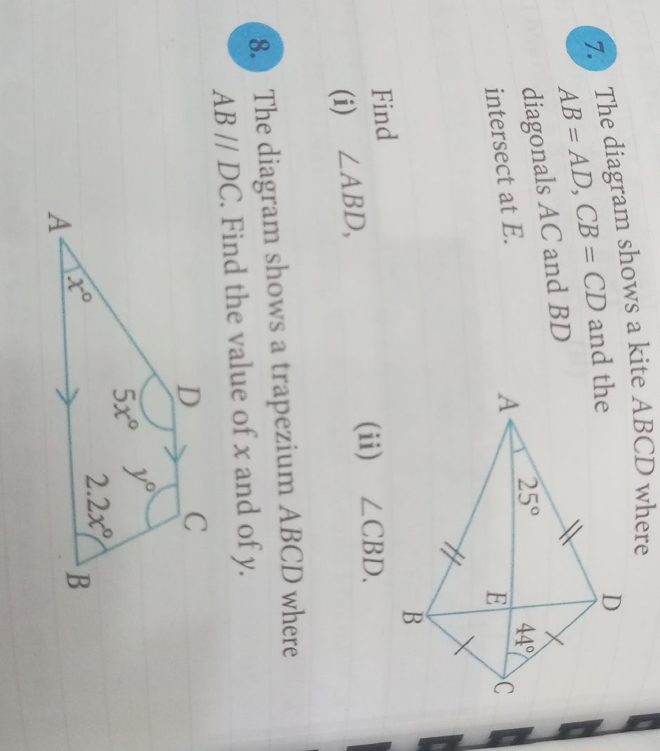 The diagram shows a trapezium ABCD where AB | StudyX