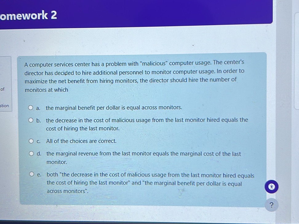A computer services center has a problem | StudyX