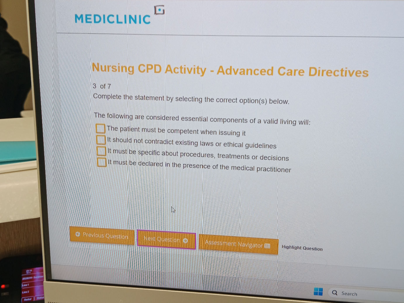 Nursing CPD Activity - Advanced Care | StudyX