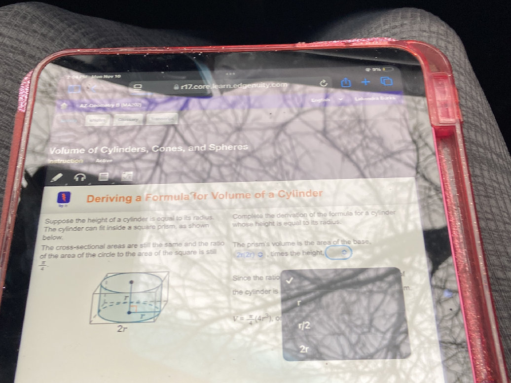 Deriving a Formula for Volume of a Cylinder | StudyX