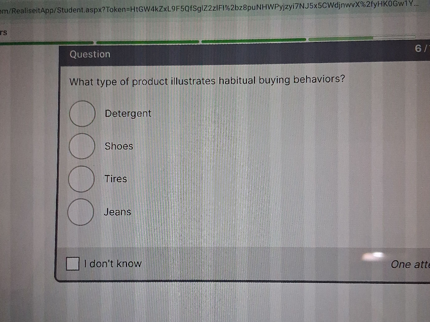 What type of product illustrates habitual | StudyX