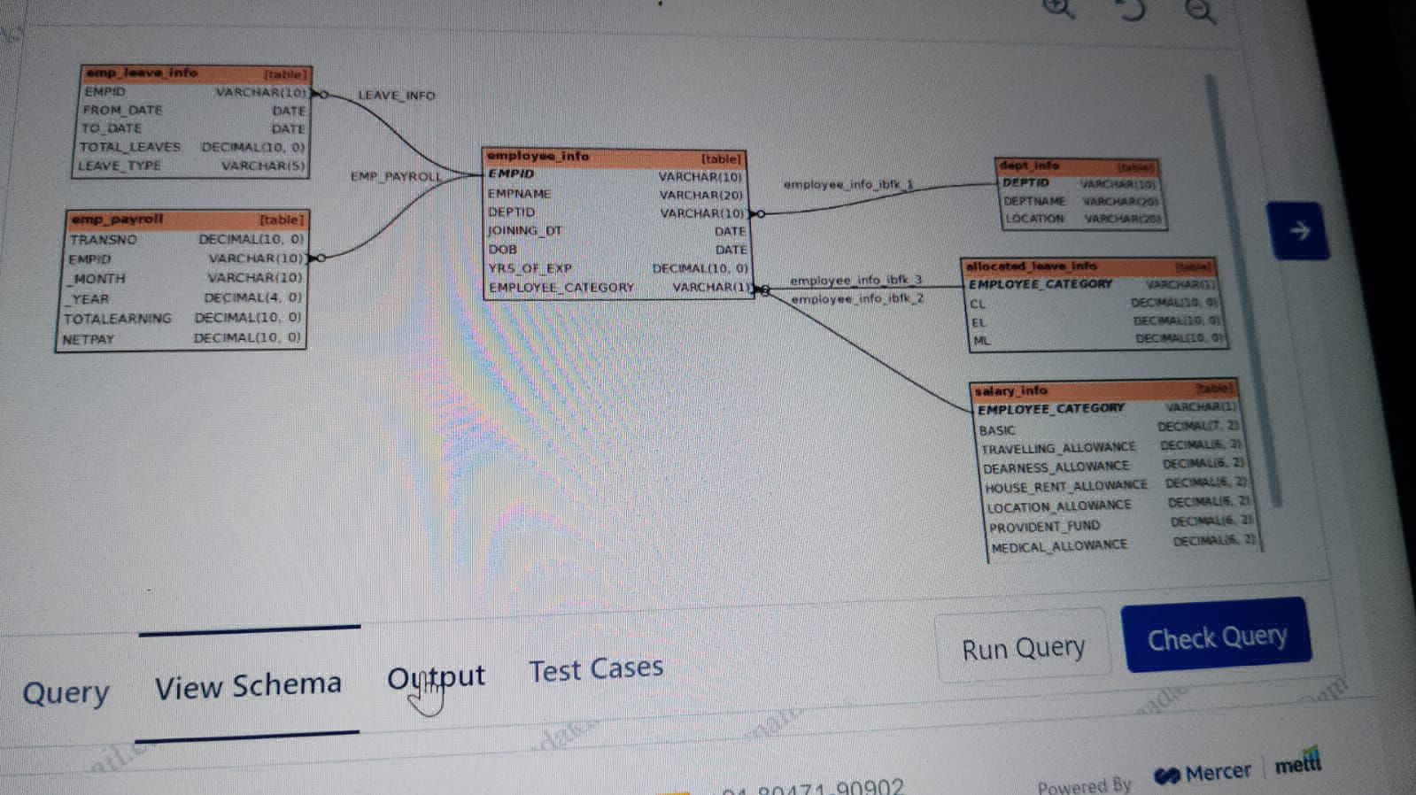 The image displays a relational database | StudyX