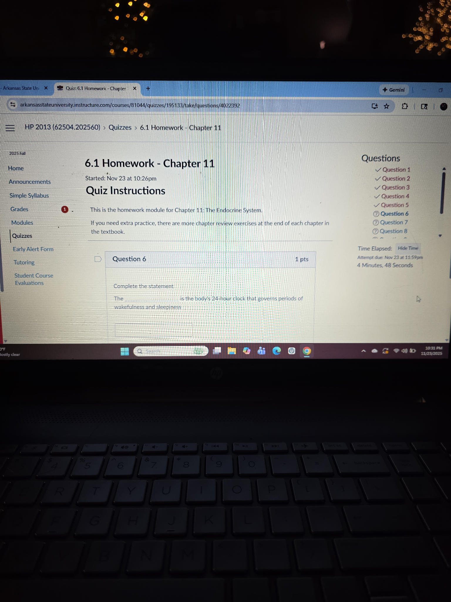 Complete the statement: The _______________ | StudyX