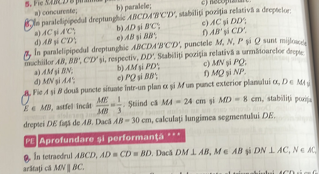 În paralelipipedul dreptunghic | StudyX