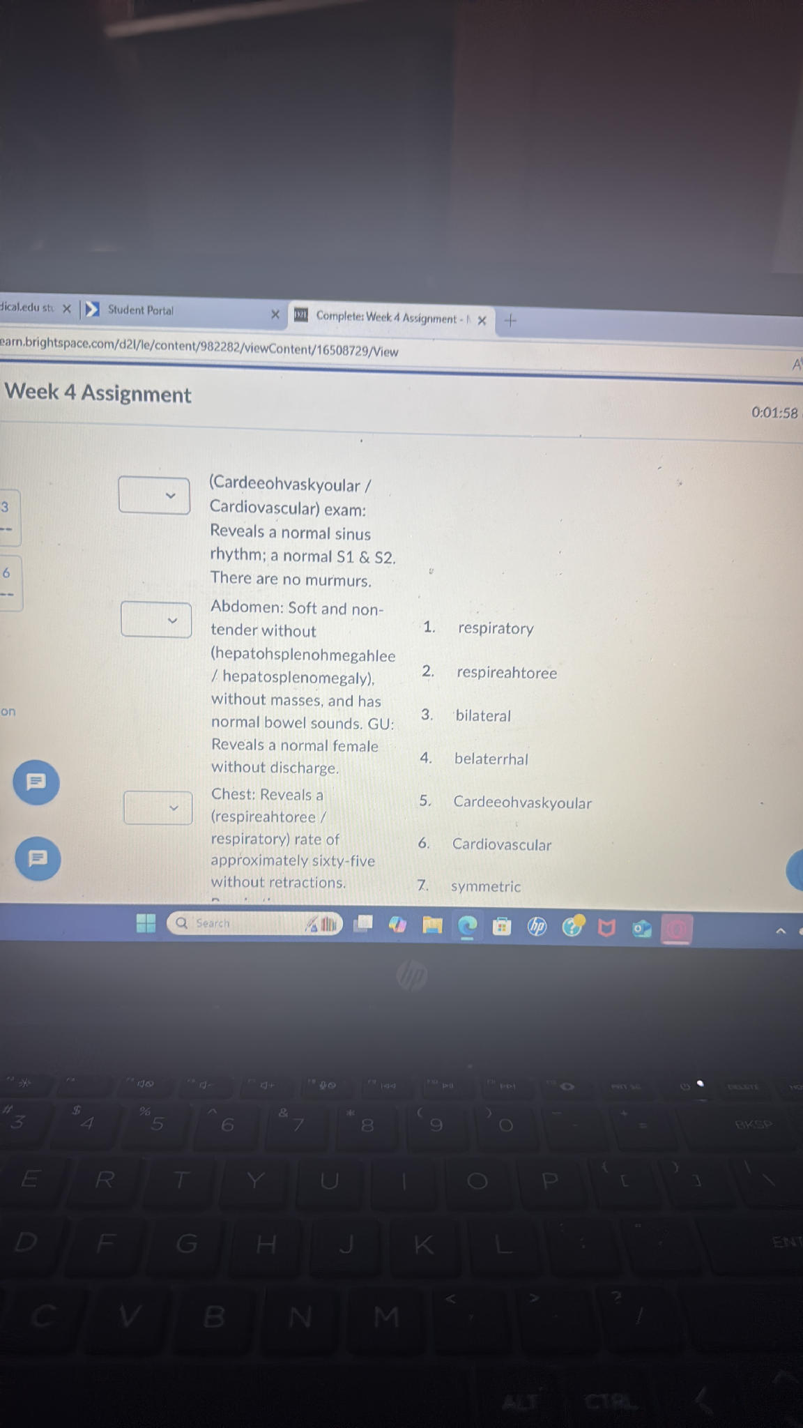 This appears to be a matching or | StudyX