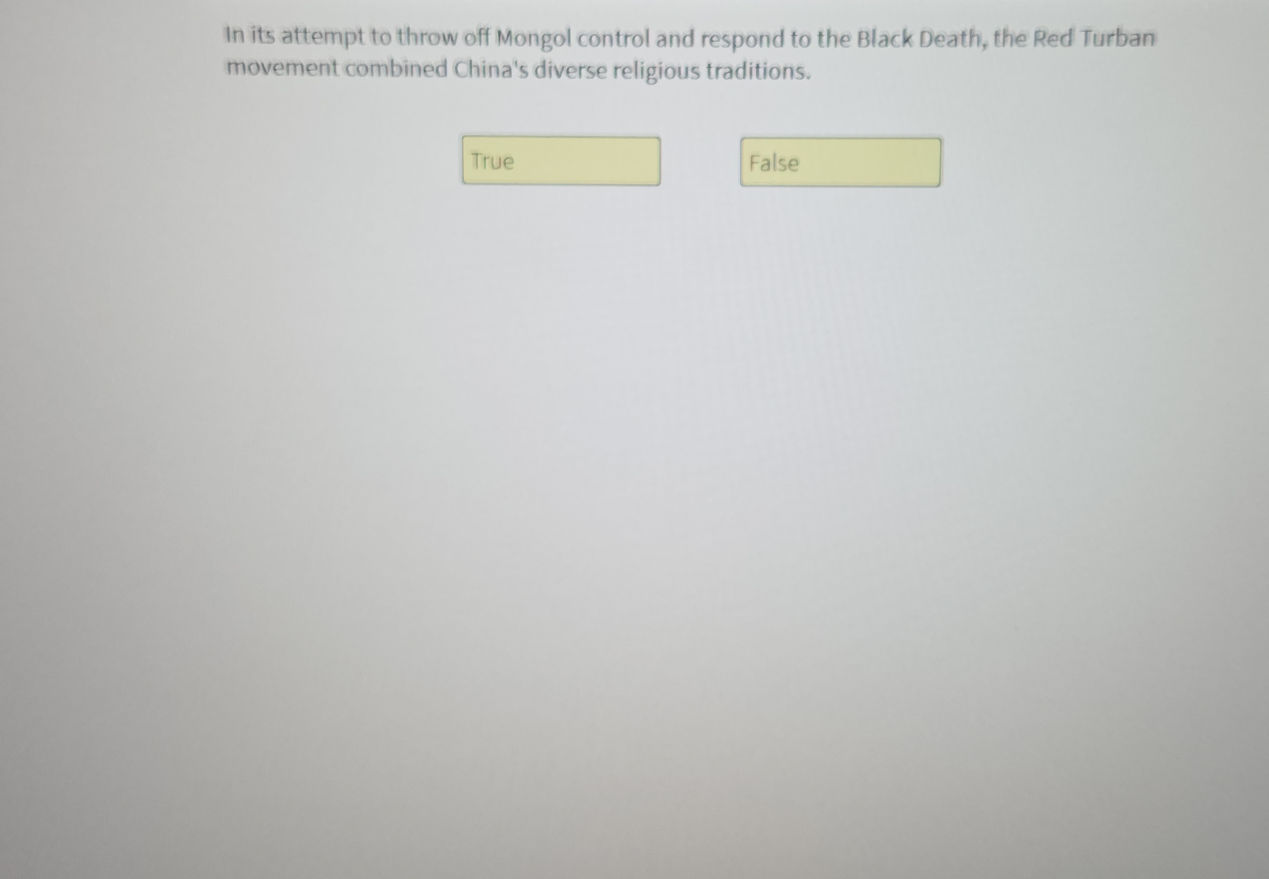 In its attempt to throw off Mongol control | StudyX