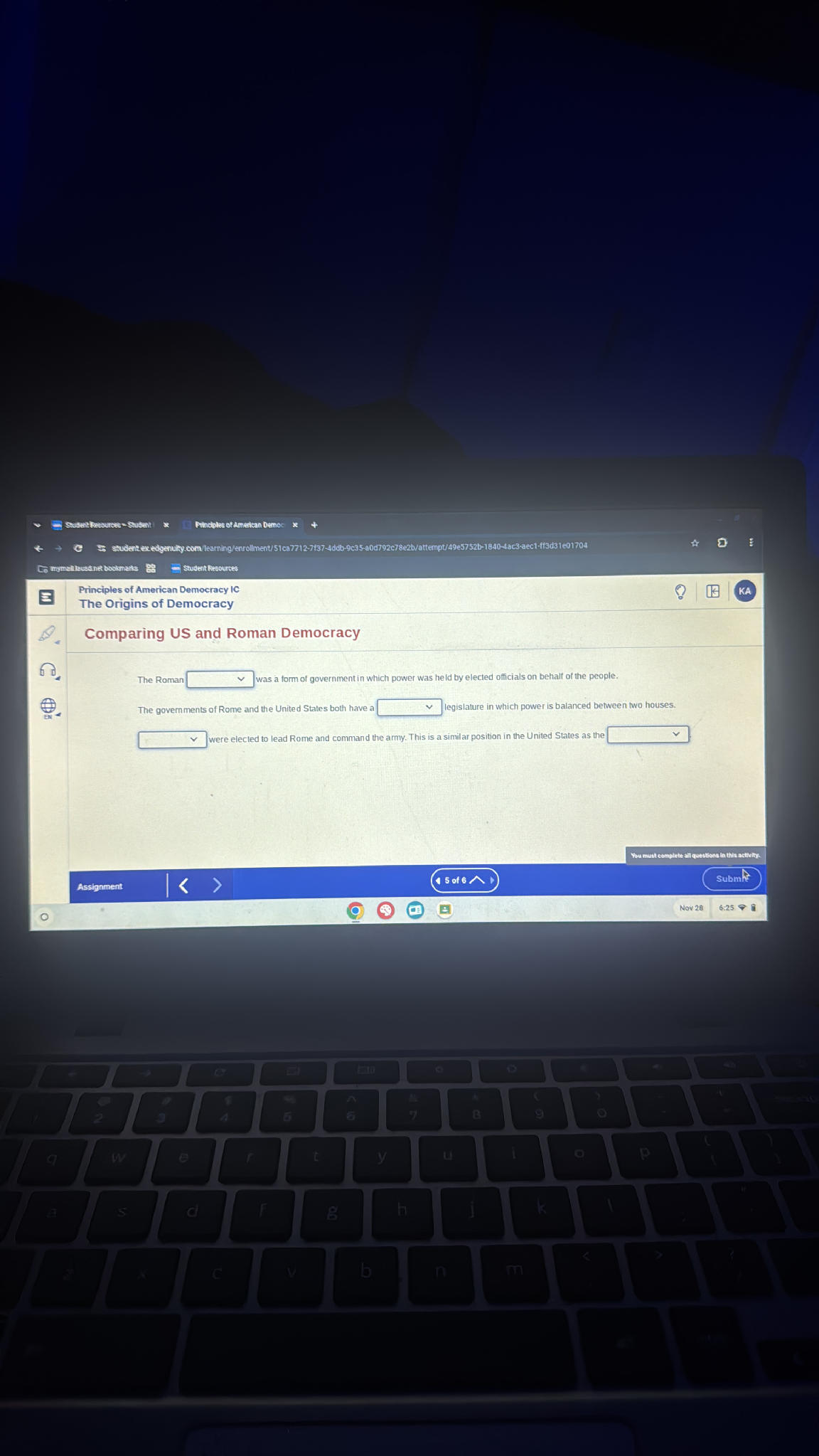 Comparing US and Roman Democracy The Roman | StudyX